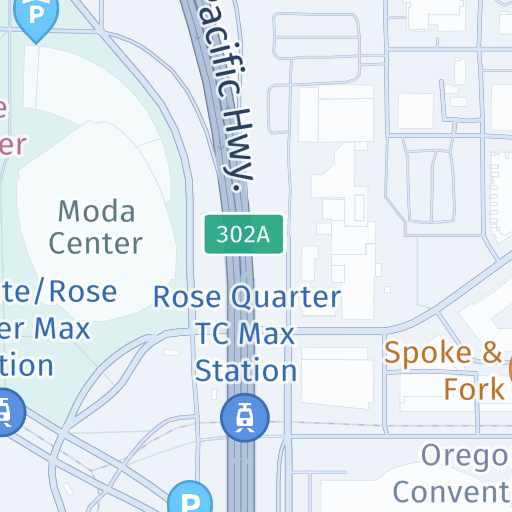 Rose Quarter Transit Map